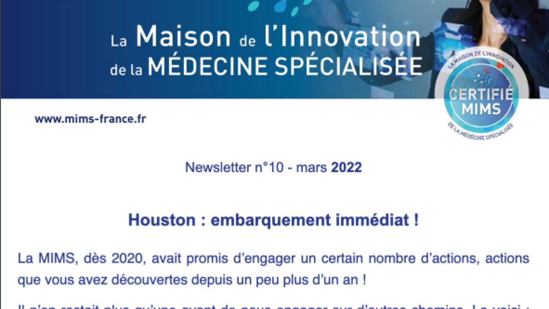 Newsletter mars 2022 | MIMS