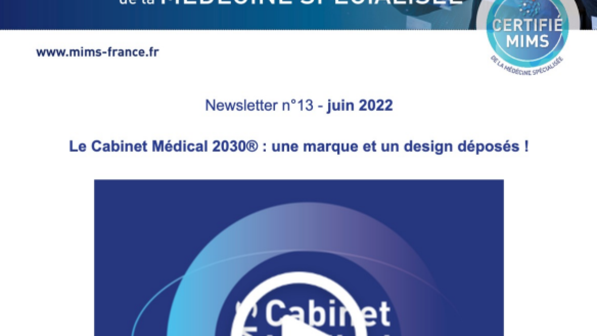 Newsletter juin 2022 | MIMS