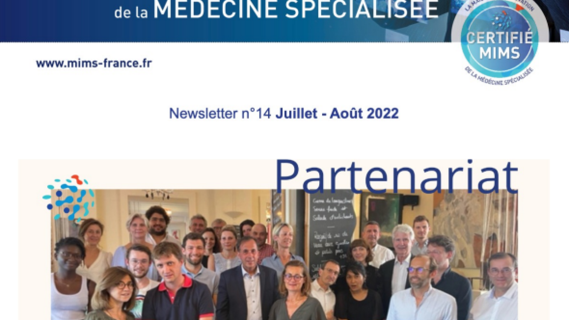 Newsletter juillet août 2022 | MIMS