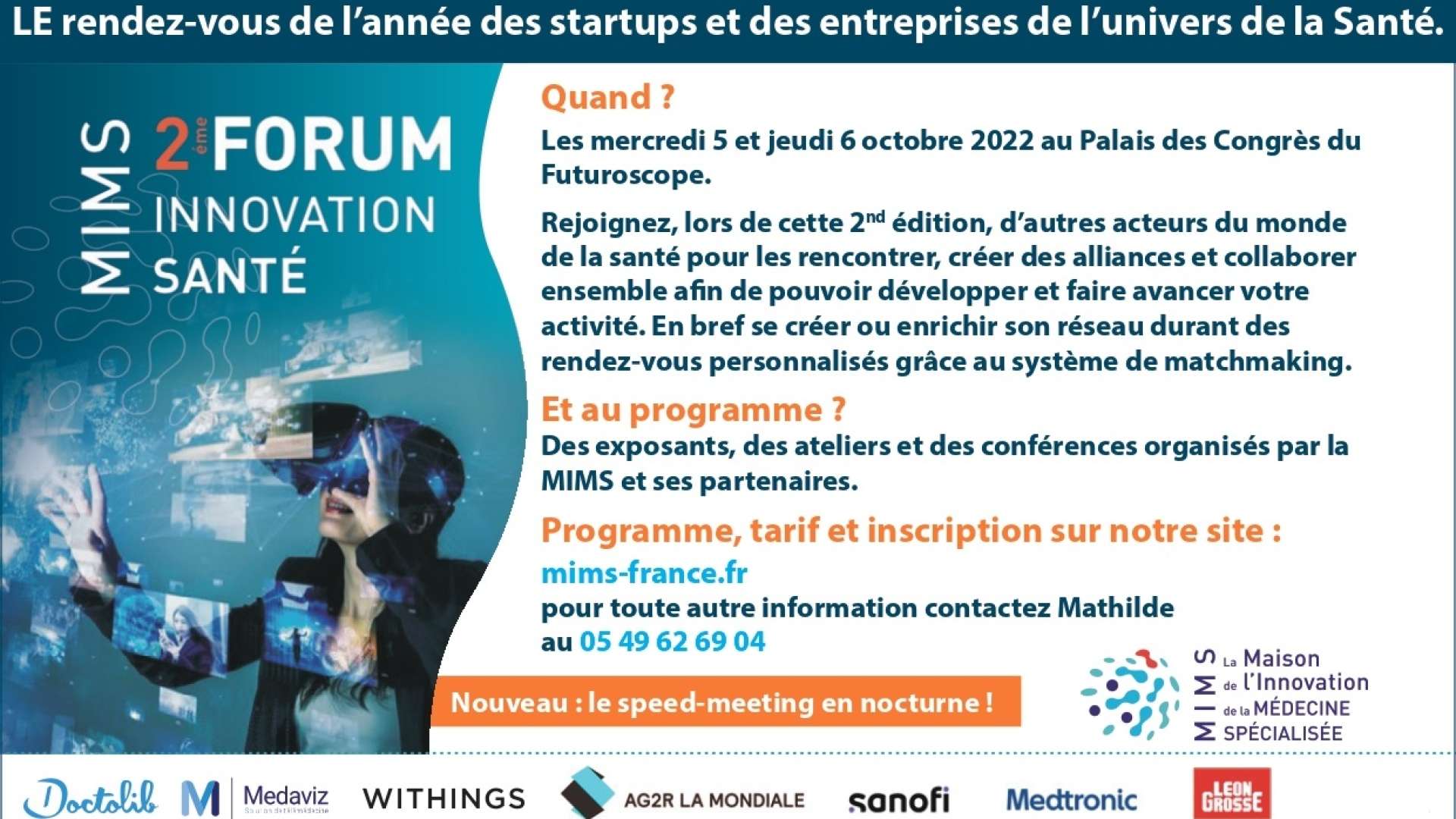 Invitation au Forum Innovation Santé | MIMS