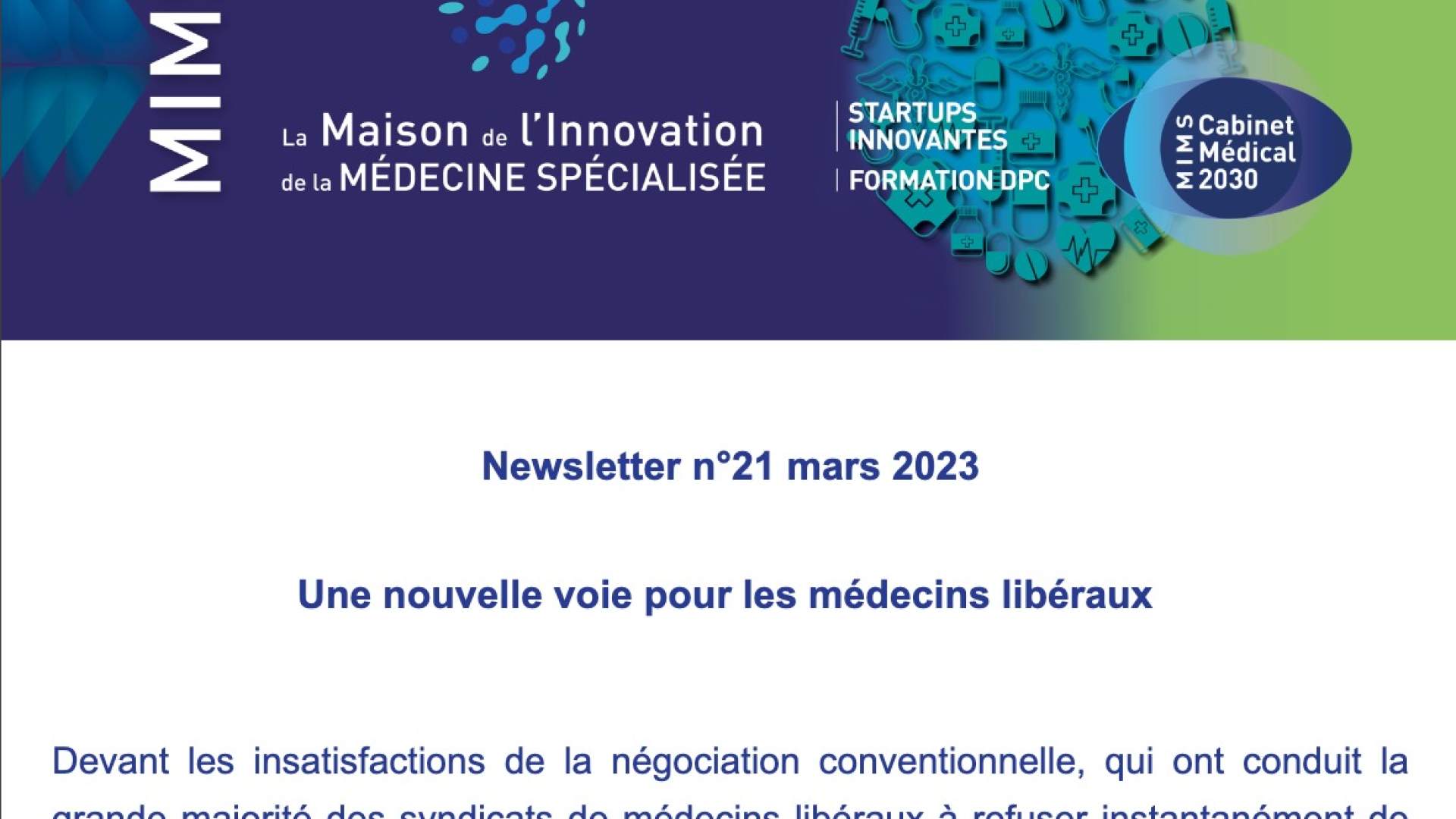 Newsletter mars 2023 | MIMS